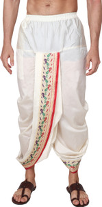 RAMESHWARAM FABRICS Elastic Waist Silk Readymade Dhoti for Men ...