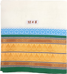 exclusive Cotton Dhoti With 6"inch Border 10X6 (or) 4.62Mtr Dhoti with ...