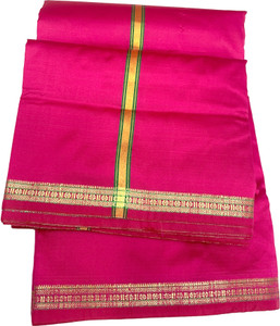 RAMESHWARAM FABRICS Silk Pattu Panchalu: Men's Unstitched Dhoti & Stole ...