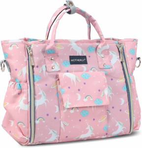 motherly Womens Stylish Diaper Hand Bag (Unicorn Pink) Backpack Diaper ...
