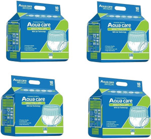 Aqua Care Adult Diapers Pant Style-10 Count-M Adult Pull-UPS and Anti ...