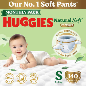 Huggies Natural Soft Premium Baby, Cloud Softness All Over, Small - S ...