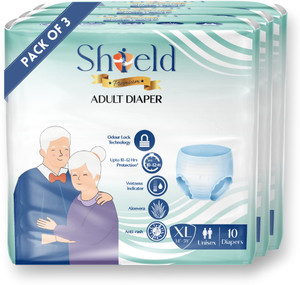 SHIELD Premium Pant Style | Pack of 3 | Adult Diapers - XL - Buy 30 ...