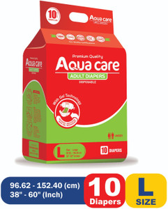 Aqua Care Super absorbent core, Ultra dry top layer, Refastenable tape ...