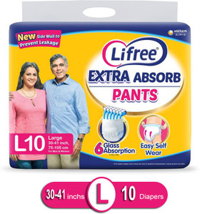 LIFREE Adult Diaper Pants, Extra Absorb Pants - size(L) Adult Diapers ...