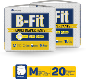 B-FIT Regular Pant Style Adult Diapers - M - Buy 20 B-FIT Cotton Adult ...