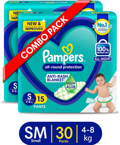 Pampers All Round Protection Diaper Pants, Anti Rash Blanket, Lotion ...
