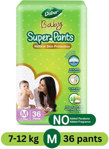 Dabur Baby Super Pants | Diaper Infused with Aloe Vera, Shea Butter ...