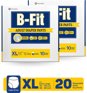 B-FIT Regular Pant Style Adult Diapers - XL - Buy 20 B-FIT Cotton Adult ...