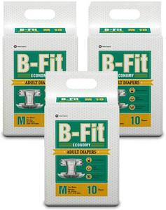 B-FIT Adult Diaper Economy Tape Style Adult Diapers - M - Buy 30 B-FIT ...