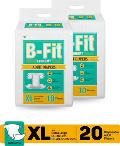 B-FIT Adult Diaper Economy Tape Style Adult Diapers - XL - Buy 20 B-FIT ...
