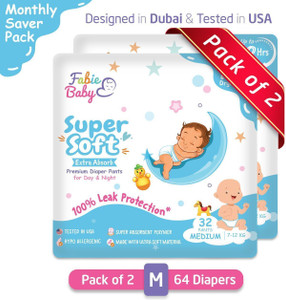 Fabie Baby SuperSoft Extra Absorb Premium Diaper Pants Medium Size ...