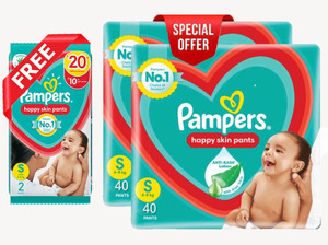 Pampers All Round Protection Happy Skin Pants, With Anti Rash Lotion ...
