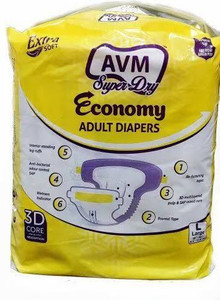 AVM DAIPER 1 Adult Diapers - L - Buy 10 AVM Adult Diapers | Flipkart.com