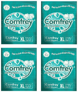 Comfrey Adult Diapers XL - Disposable Pack of 4 (10 Pcs per Pack) Adult ...
