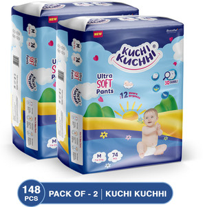 KUCHI-KUCHHI Premium super soft baby diaper with a 3D bubble top (Pack ...