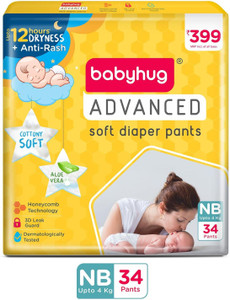 babyhug Advanced Pant Style Diaper New Born (NB) - New Born - Buy 34 ...