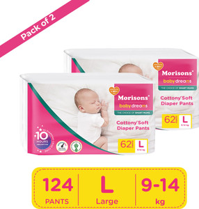 Morisons Baby Dreams Cottony Soft Diaper Pants - L - Buy 124 Morisons ...