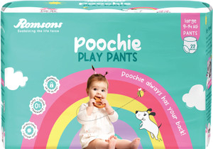Romsons Poochie Play Baby Diaper Pants| 9-14 Kg | Wetness Indicator ...