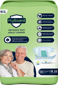 MyGuard Eco Soft Open Adult Diaper Tape Style, With Wetness Indicator ...