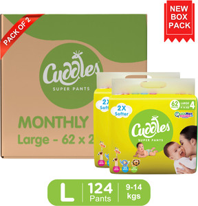 Cuddles - Super Pants Combo Pack - Large(62*2) - L - Buy 124 Cuddles ...