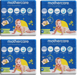 Mothercare Quick Absorb Anti-Rash Diaper Pants for Babies, Medium, 50 ...