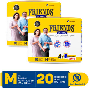 FRIENDS Classic Diaper Pull Ups Pants Adult Diapers - M - Buy 20 ...