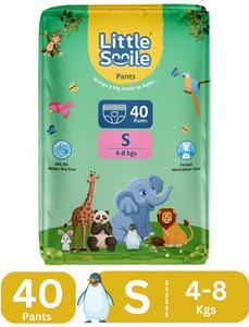 Little Smile Better Dry Feel Baby Diaper Pants - S - Buy 40 Little ...