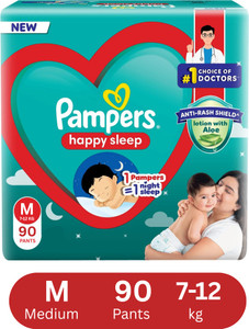 Pampers Happy Skin Pants, With Anti Rash Lotion - Value Packs - M - Buy ...