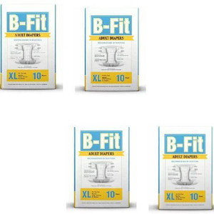 B-FIT Highly Absorb Adult Diaper - XL Pack Of 4 Adult Diapers - XL ...