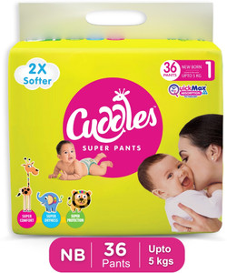 Cuddles - Super Pants Pant Style Diaper - New Born - Buy 36 Cuddles ...