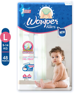 Wowper Fresh Baby Diaper Pants|Wetness Indicator| Upto 12Hrs Absorb | 9 ...