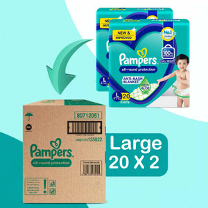 Pampers All Round Protection Diaper Pants, Anti Rash Blanket, Lotion ...