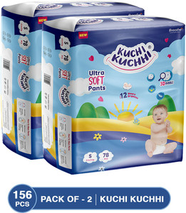 KUCHI KUCHHI Premium super soft baby diaper with a 3D bubble top (Pack ...