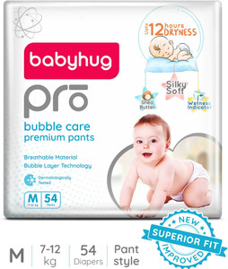 babyhug Pro Bubble Care Premium Pant Style Diaper Medium - M - Buy 54 ...