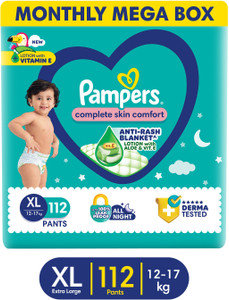 Pampers Complete Skin Comfort Pants, Anti-rash blanket, Lotion with ...