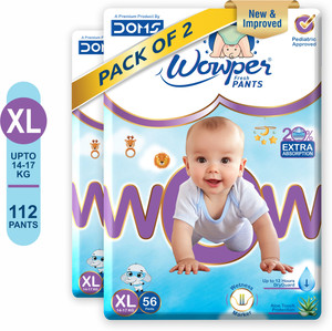 Wowper Fresh Baby Diapers Pants by Doms|Wetness Indicator| Upto 12Hrs ...