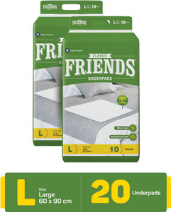 FRIENDS Classic,Soft & Super Absorbency 60x90 cm Disposable Underpads ...