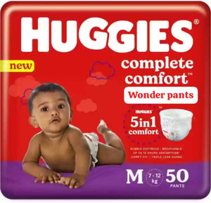 Huggies WONDERPANTS M 50-JHF46 - M - Buy 43 Huggies Pant Diapers ...