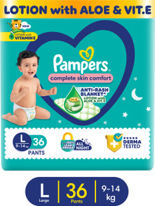 Pampers Complete Skin Comfort Pants, Anti-rash blanket, Lotion with ...