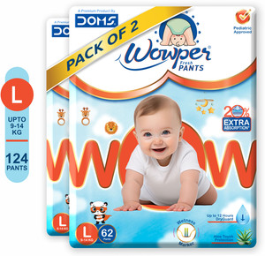 Wowper Fresh Baby Diapers Pants by Doms|Wetness Indicator| Upto 12Hrs ...