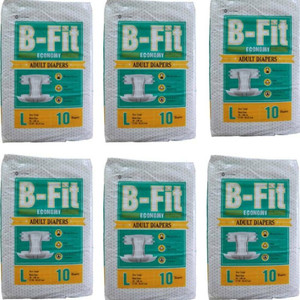 B-FIT Adult Diaper Economy, Large (Pack of 6) Adult Diapers - L - Buy ...