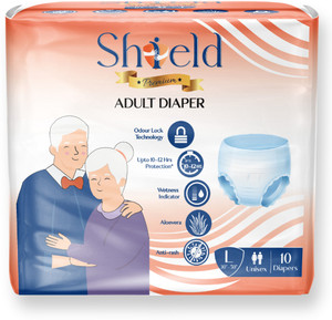 SHIELD Premium Pant Style | Pack of 1 | Adult Diapers - L - Buy 10 ...