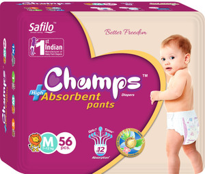 Champs High Absorbent Baby Diaper Pants|Pack of 1 - M - Buy 56 Champs ...