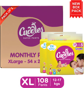Cuddles - Super Pants Combo Pack - XL (54*2) - XL - Buy 108 Cuddles ...