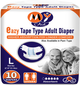 MyAid Easy Tape Type|Large|Waist 101-139cm|Fast Absorption| Odour Lock ...