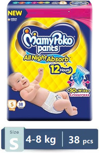 MamyPoko All Night Deep Absorb baby Diaper Pants Small Size - S - Buy ...