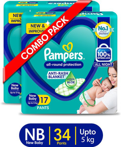 Pampers All Round Protection Diaper Pants, Anti Rash Blanket, Lotion ...