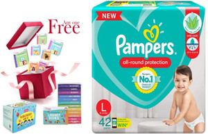 Pampers Love - L - Buy 42 Pampers Cotton Pant Diapers for babies weighing