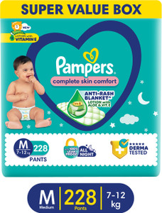 Pampers Complete Skin Comfort Pants, Anti-rash blanket, Lotion with ...